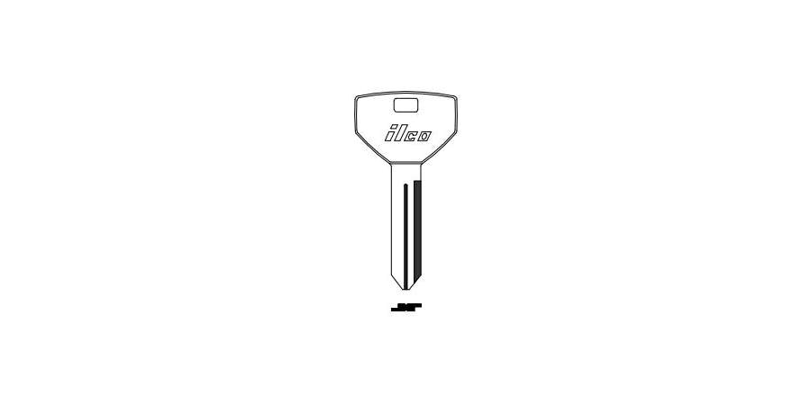 Vehicle Key Blank, Automotive Key Blank, Original-Shaped Bow, Brass ...