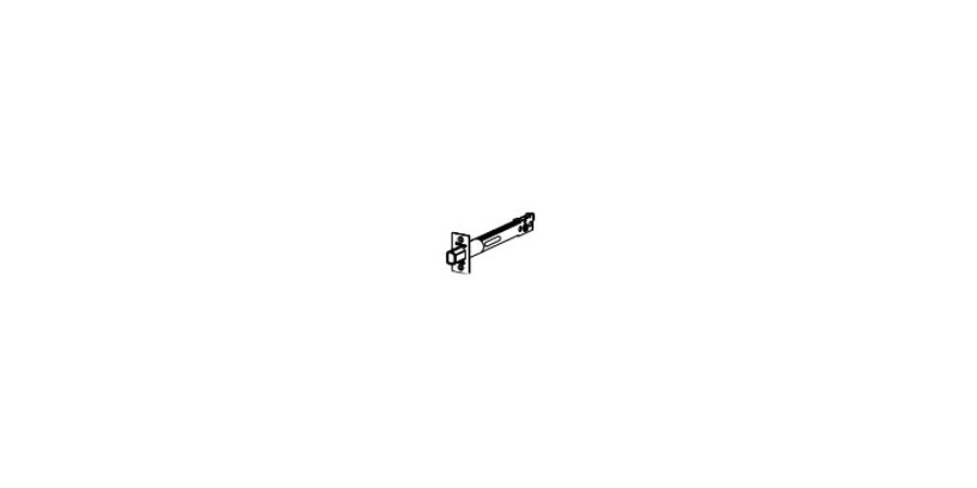 Specialty Latch, US3 Bright Brass, 5 in. Backset, Latch Face: Square ...