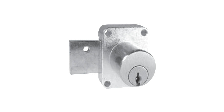 Drawer/Cabinet Door Lock, Polished Dull Chrome, Pin Tumbler Key, Brass ...