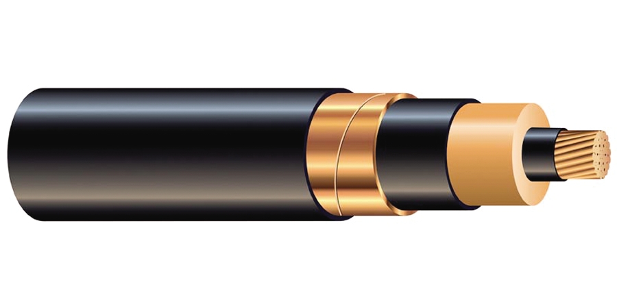 Medium Voltage Cable, 1/0 Gauge, 1 Conductor, 15 KV, 220 DEG C, EP CTS ...