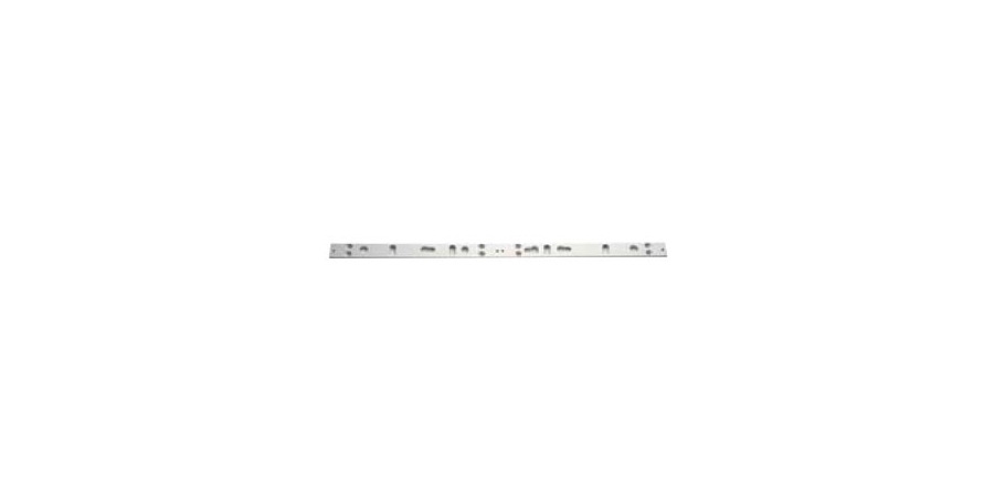 Drop Down Plate, 1/4 in. H, 1-1/2 in. W, 21 in. L, Aluminum, US28 Clear ...