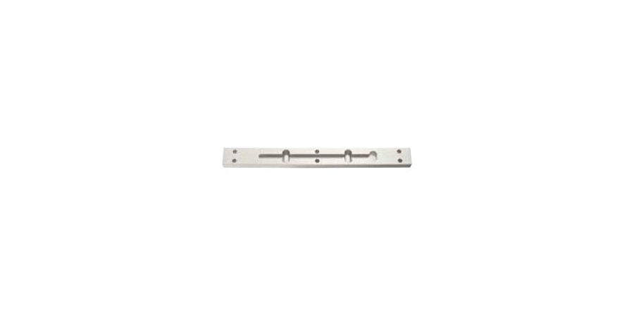 Drop Down Plate, 1/2 in. H, 1 in. W, 9-7/8 in. L, Aluminum, US28 Clear ...