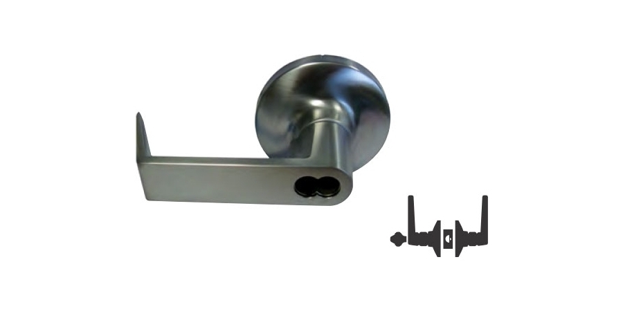 Cylindrical Leverset, ANSI: Grade 1, Function: Classroom Lock, US26D ...