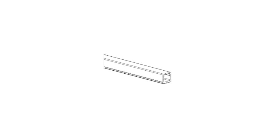 Duct Raceway, PVC, 6 ft. L, 5/8 in. W, 1/2 in. H, White
