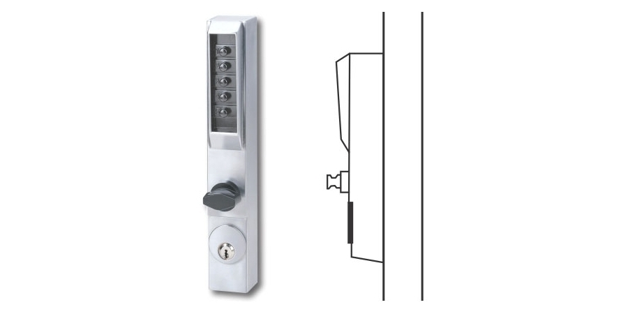 Mechanical Pushbutton Lock, ANSI: Grade 1, Function: Storeroom Lock ...