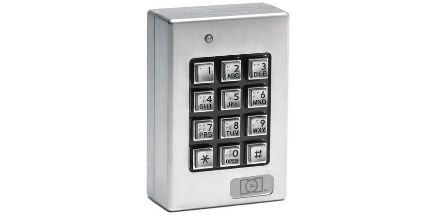 Weather-Resistant Keypad, 12 to 24 VAC/DC Input, 1.55 in. D, 3 in. W, 4 ...