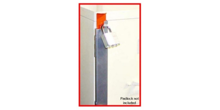 File Cabinet Locking Bar, US26D Satin Chrome, 45 in. L