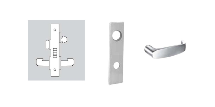 Mortise Lock, ANSI: Grade 1, Function: Entry Lock, US10B Oil-Rubbed ...