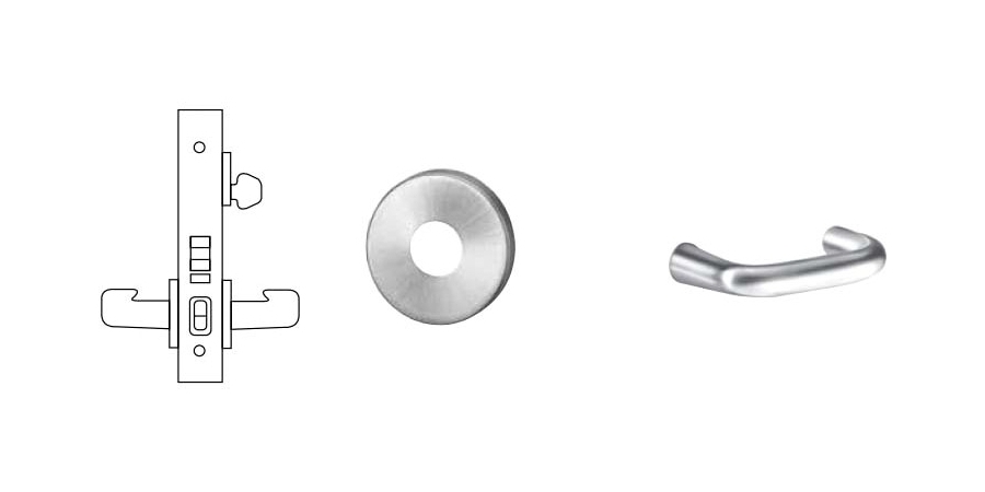 Mortise Lock, ANSI: Grade 1, Function: Entrance/Office Lock, US10B Oil ...