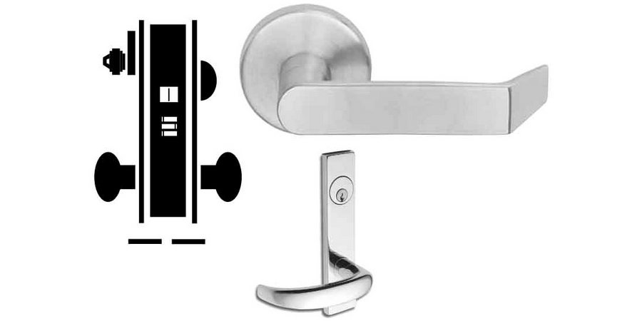 Mortise Lock, ANSI: Grade 1, Function: Entrance/Office Lock, US26D ...