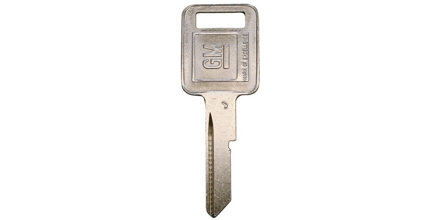 Key Blank, Automotive Key Blank, Original-Shaped Bow, Brass, Nickel ...