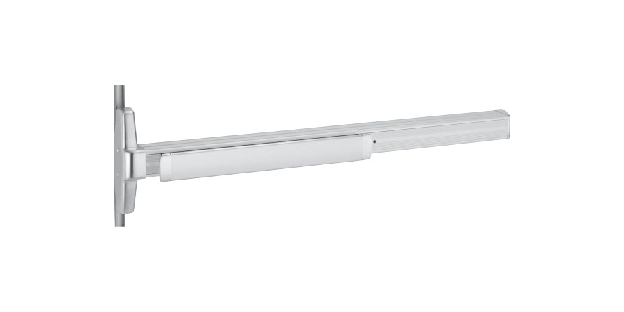Door Exit Device, Grooved, Concealed Vertical Rod, Duranodic Dark ...