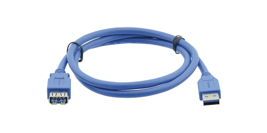USB Data Transfer Cable, Blue, 9 Pin USB to 9 pin USB Type A - male ...