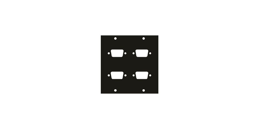 UCP Module Panel,Black,Aluminum,WxHxD: 3.39 x 3.49 x 0.125 in.,Brushed ...