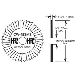 H-CW-45SMS - HPC INC - Key Machine Cutter, | Anixter