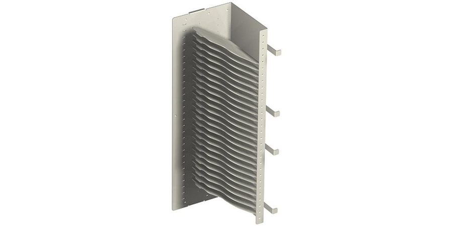 Fiber Splice Block, Putty white, Steel