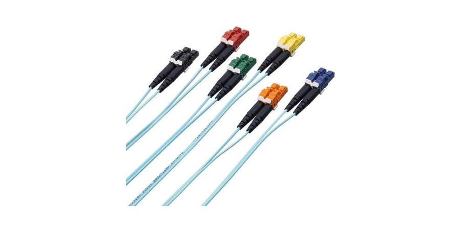 Keyed LC (T-Steel Blue) to Keyed LC (T-Steel Blue), 10GIG, Duplex, 2M