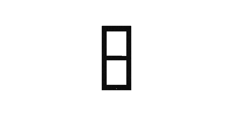 IP Verso Frame, Surface-Mount, (LxWxH): 107 x 28 x 234mm