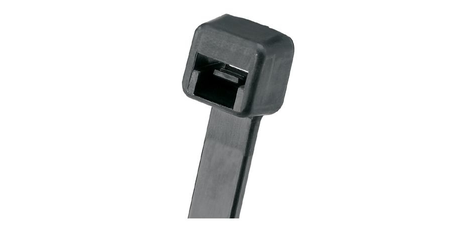 Tie, Cable; Nylon; Heat-stabilized; 18 lb.; 1 in. Bundle Dia.; Black