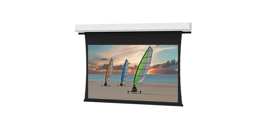 Projection Screen, 65 x 116 in., Electric, Front Projection, Black, 16:9