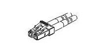 Patch Cord, 2 Fiber, LC Duplex, LC Duplex, OM4, Aqua, Riser, 3m