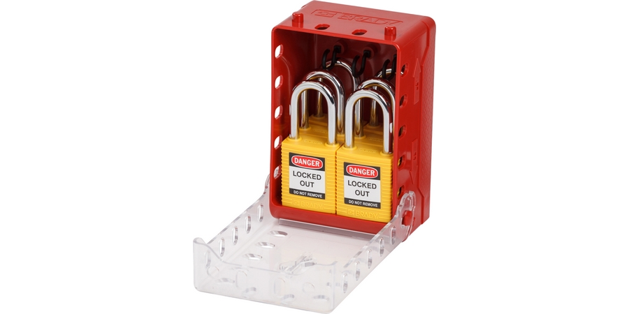 Ultra Compact Lock Box, Includes 6 Yellow Keyed-Alike Locks