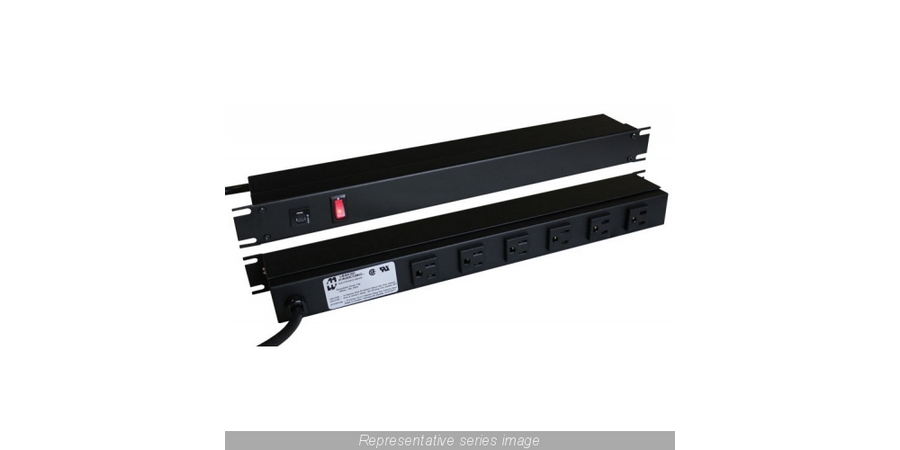 Power Distribution Unit, 125 V, 15 A, 8 -Outlet, Horizontal
