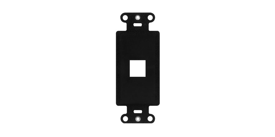 Outlet Strap, 1 Port, Blank; Wall Plate Insert, Cycolac FR15U ABS ...