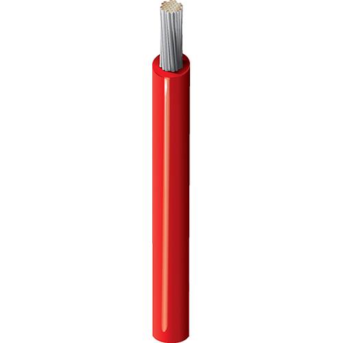 Lead Wire, 18AWG, Tinned Copper, 16Strand(s) per Conductor, 600V, Red