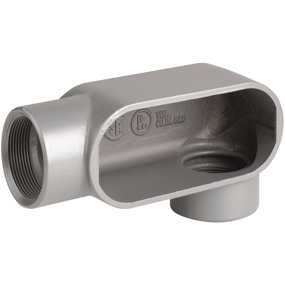 Conduit Body, Back, LL, Gray, FNPT, Included, IMC/RMC, Form 7, Iron, 2 ...