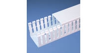 Base Wiring Duct, PVC, 6 ft. (1.8m) Overall Length, White, 4.1 in. (104 ...