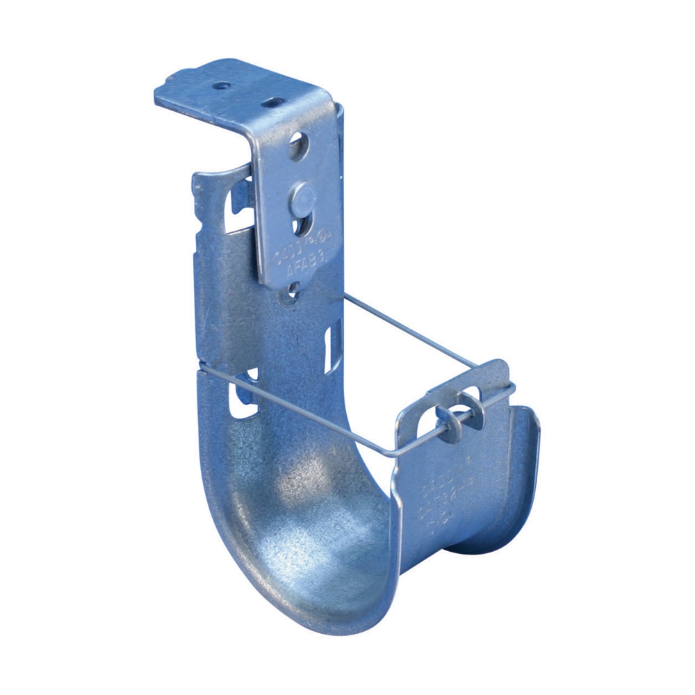 Cable Support J-Hook, 60 lb., 1-5/16 in. Dia Loop, Steel