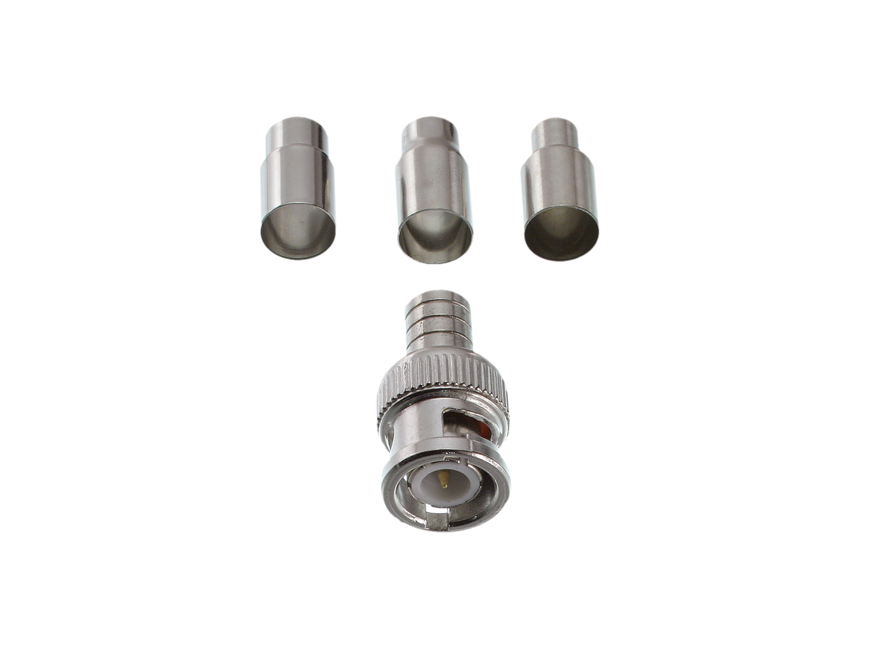 Coaxial Connector, BNC Male Connector, 22 to 18 AWG
