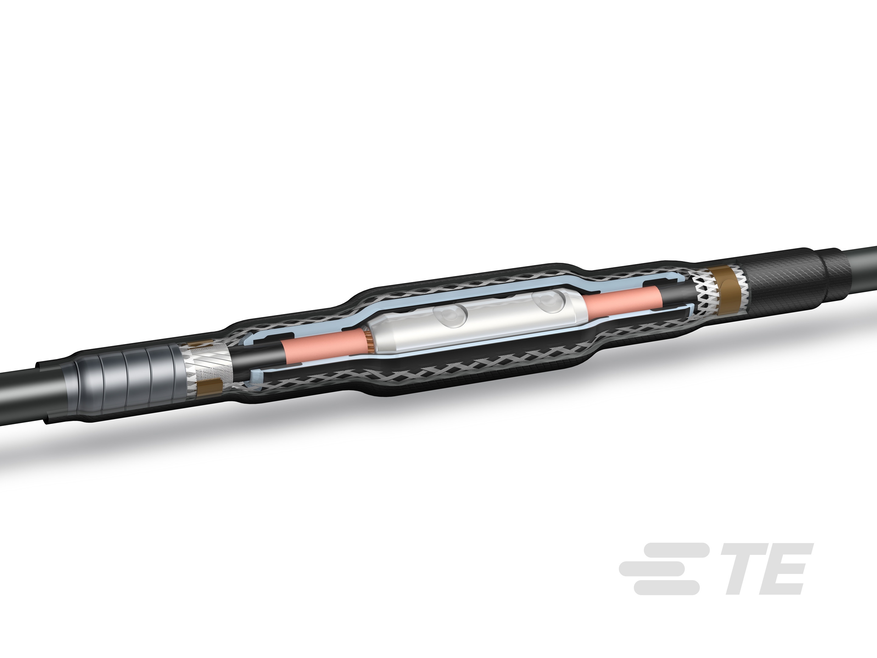 15kV Cold Shrinkable Inline Splice Incl. CU Mech. Connector For-1/C ...