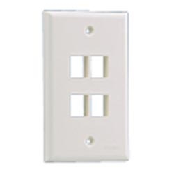 NK4FNIW - PANDUIT - NetKey Faceplate 4 Port | Anixter