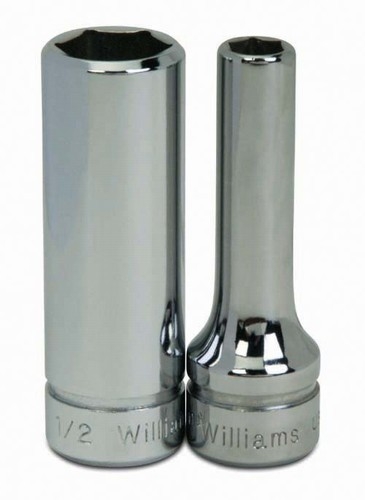 Socket, Round Head, 3/8 in. Drive, Chrome Vanadium Steel, 2-1/8 in. OAL ...