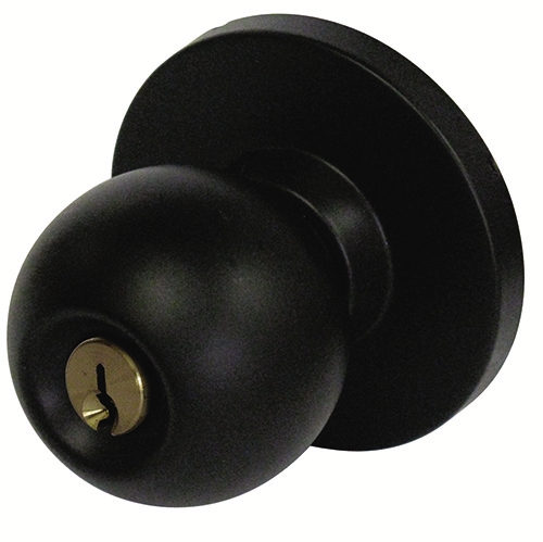 Cylindrical Knob Set, ANSI: Grade 2, Function: Entry/Office with Push ...