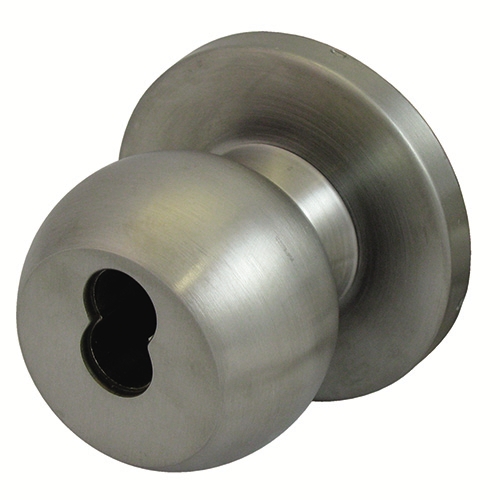 Cylindrical Knob Set, ANSI: Grade 2, Function: Entry/Office with Push ...