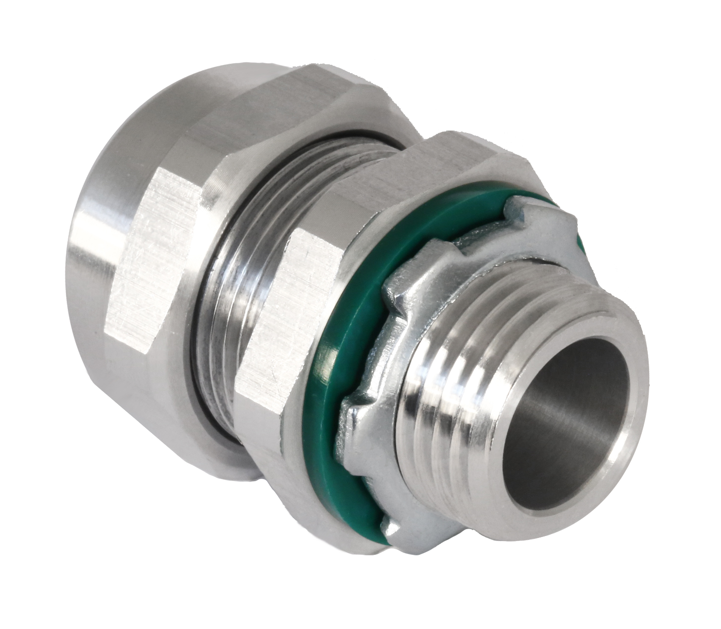 Cord Grip, Aluminum Body, 1/2 in., 0.3 in., 0.54 in., Straight, NPT Thread