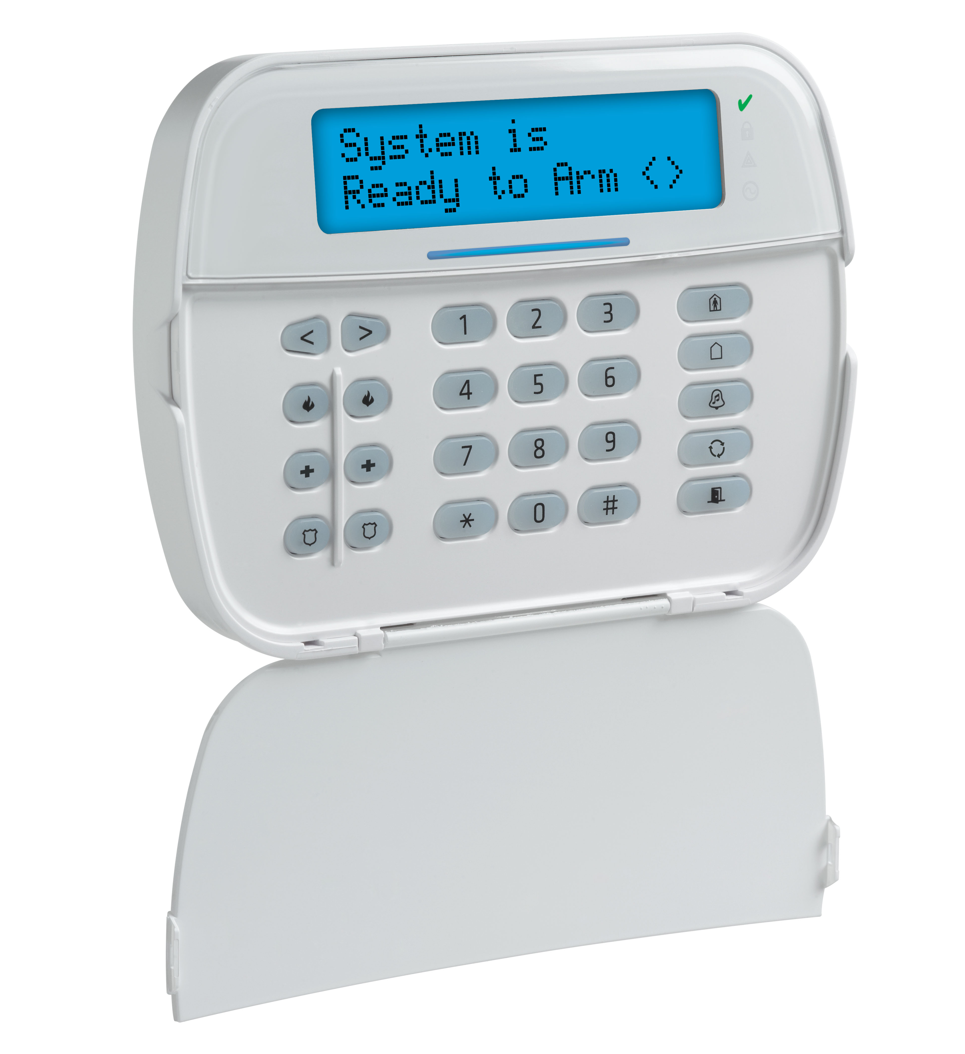 Hardwired Keypad, LCD Display, Zones: 128, White, 6.062×4.437×0.812 in ...
