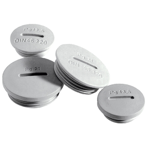 Blanking Plugs, Polystyrene, Thread Size PG 9