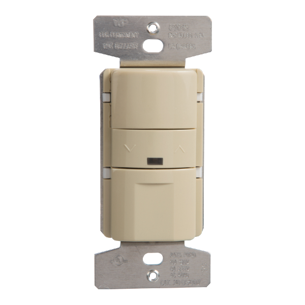 PIR 0-10V Wall Switch Sensor, 120/277VAC, Ivory