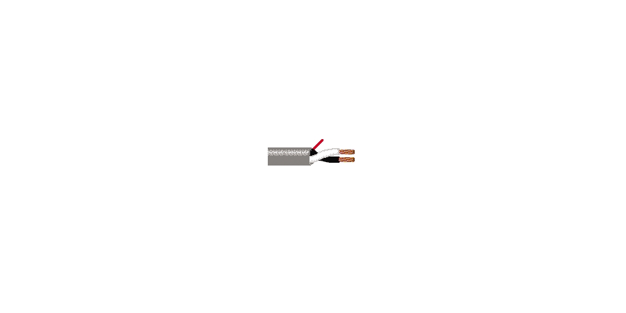 Audio Cable, 12 AWG, Stranded, 2, Bare Copper, 1000 ft. L