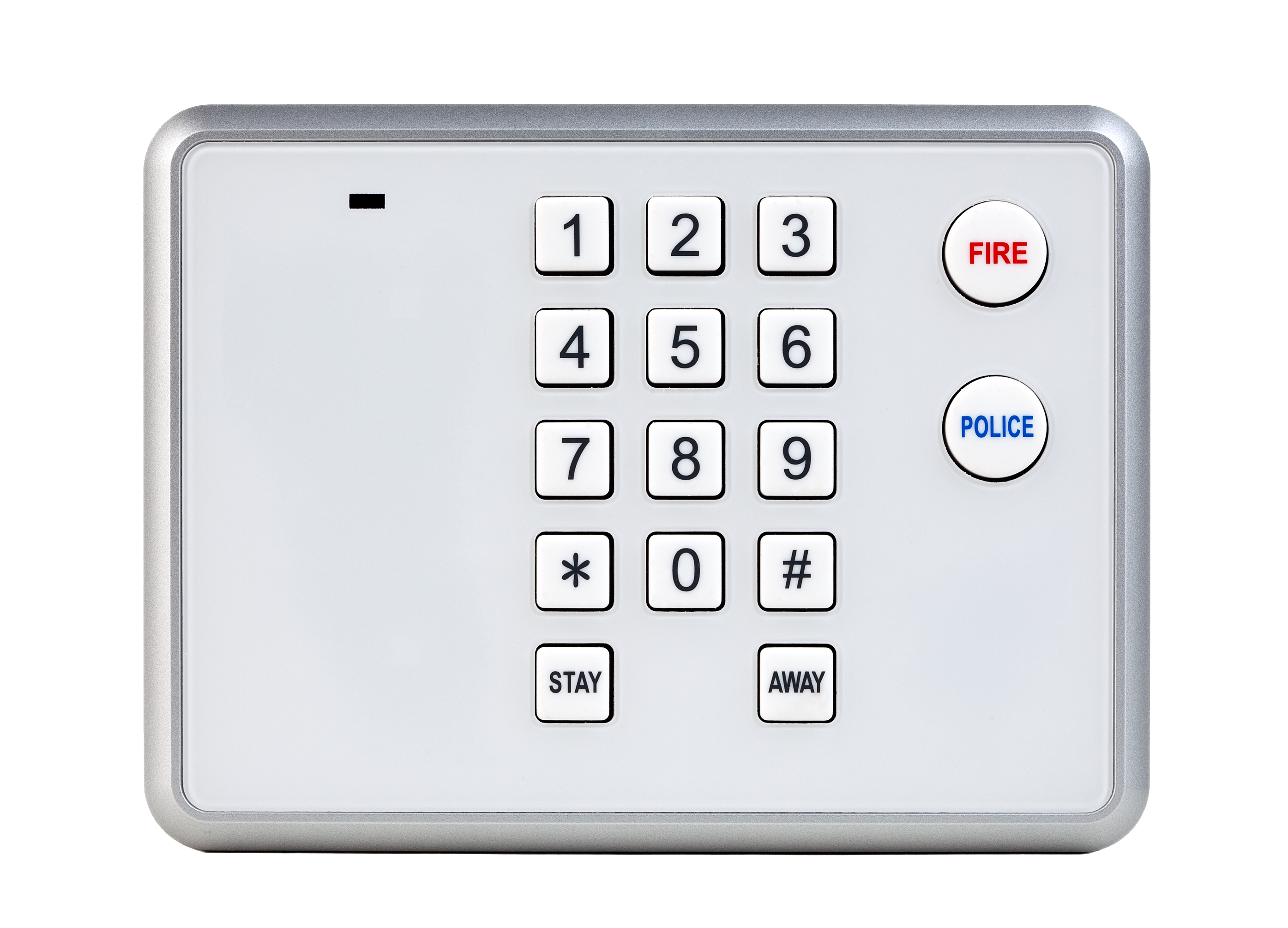 Wireless Keypad, Button Keyboard Style, Black, 345MHz, ABS ...