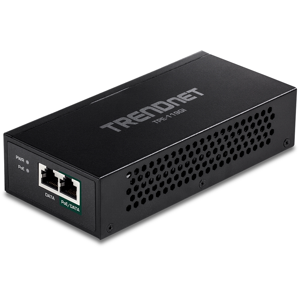 PoE++ Injector, 2-Port, 1 x Gigabit In, 1 x Gigabit PoE++ Out Port ...