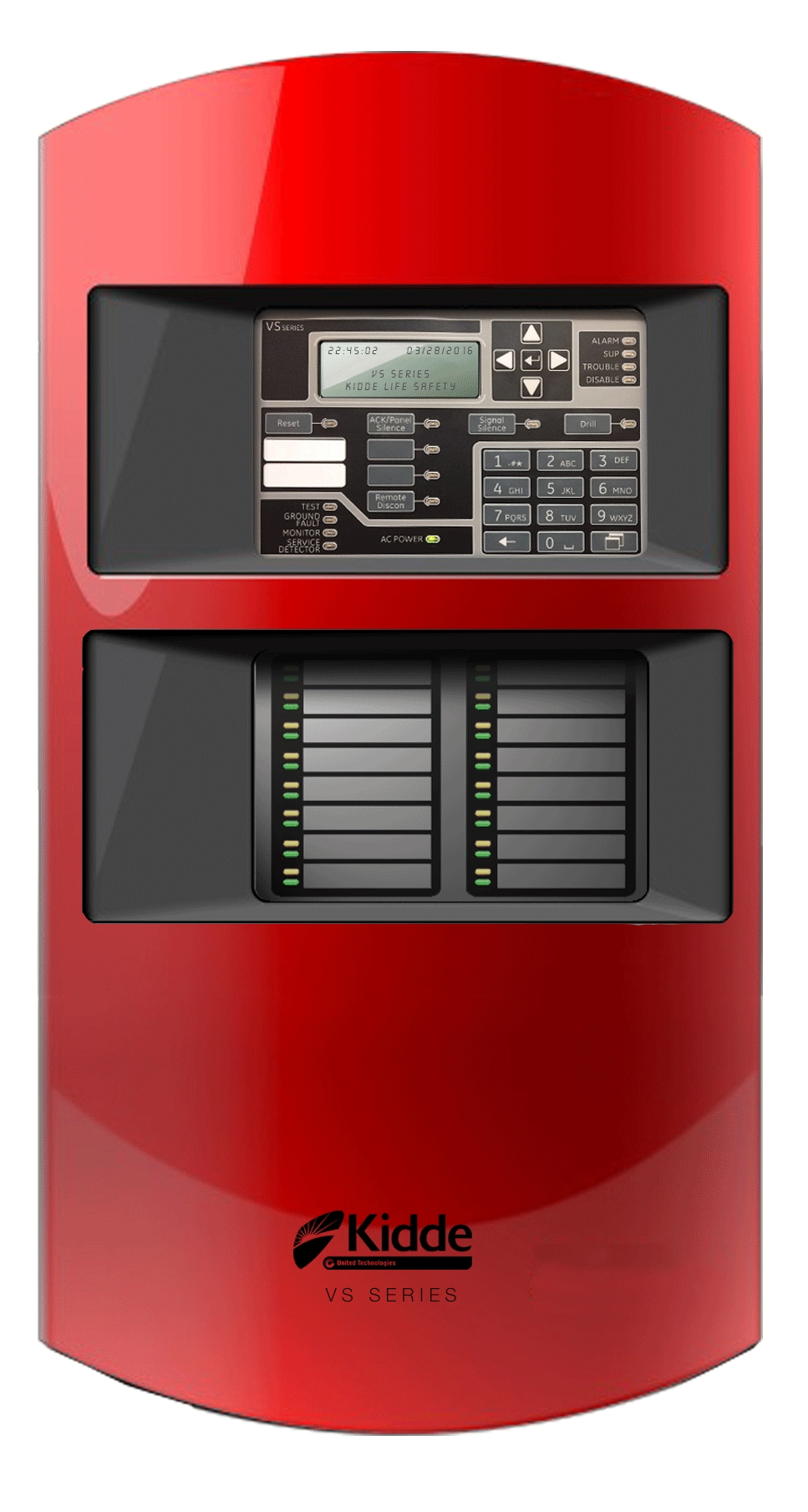 Fire Alarm Control Panel,Red,Optional Ethernet,15.75 in. Dp,28 in. Ht ...