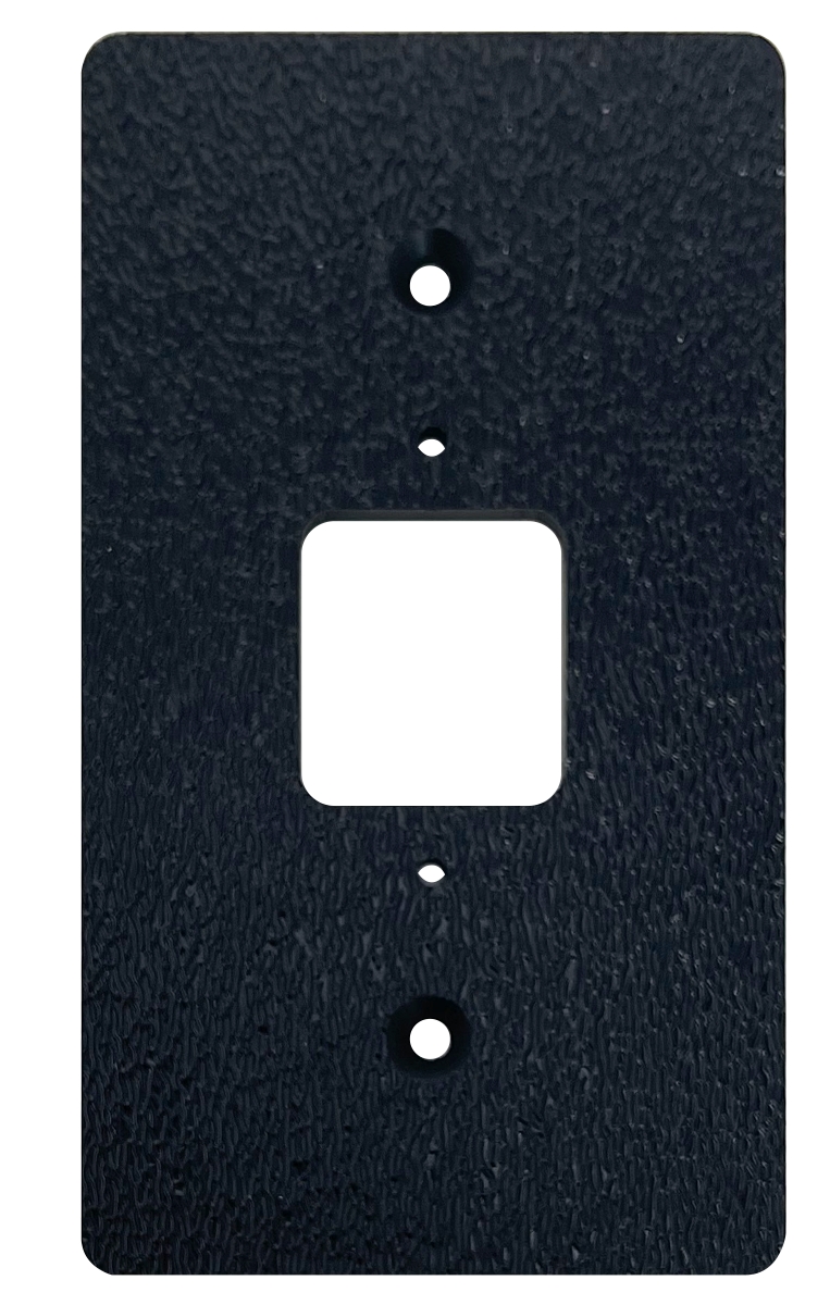 Adapter Plate, Black, HDPE, 3 in. W x 4-7/8 in. H