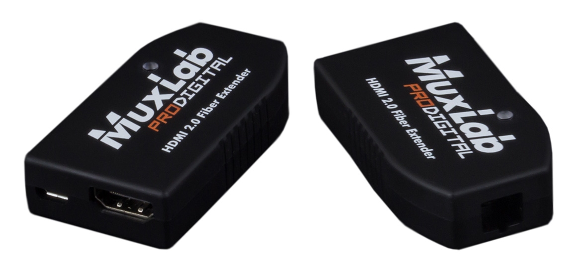 HDMI 2.0 Fiber Extender Kit, 4096 x 2160 Pixels, Maximum Distance 3300 ...