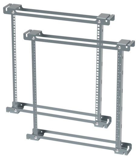Rack Angle, Zinc Plated, Square, 23.12 in. lg, Mild Steel, 12U, 12 ga ...