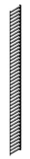 Cable Management Finger Kit,Rack Cable Management,Black,Steel,(12 ...